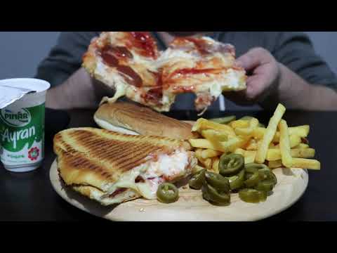 ASMR TURKİSH HARİKA TOST SOSİSLİ PATATES KIZARTMASI ASMR  #SLEEP ASMR UYKU #ASMR
