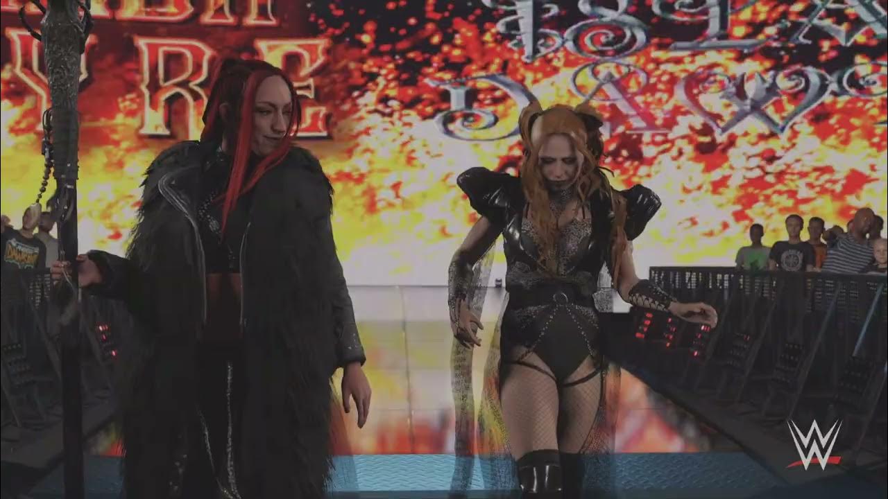 RheA RipLey , ShotZi vs ALBA Fyre , IsLa Dawn table tag match !!! - YouTube