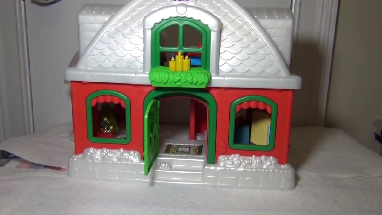 FISHER-PRICE Little People Santa Workshop Little People Christmas Toy ...