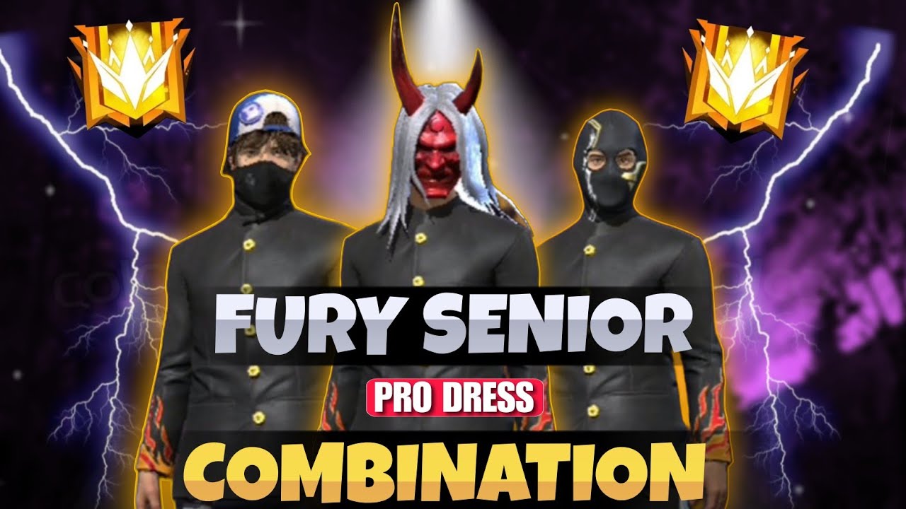 TOP 3 FURY SENIOR BUNDLE COMBINATION💯| FREE FIRE BEST DRESS COMBINATION ...