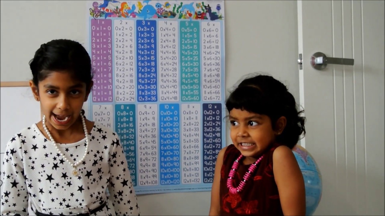 ITS MATHS TIME !!! TIMES OF 3 and 4 BY NILA and JANVI's Dreams !! - YouTube
