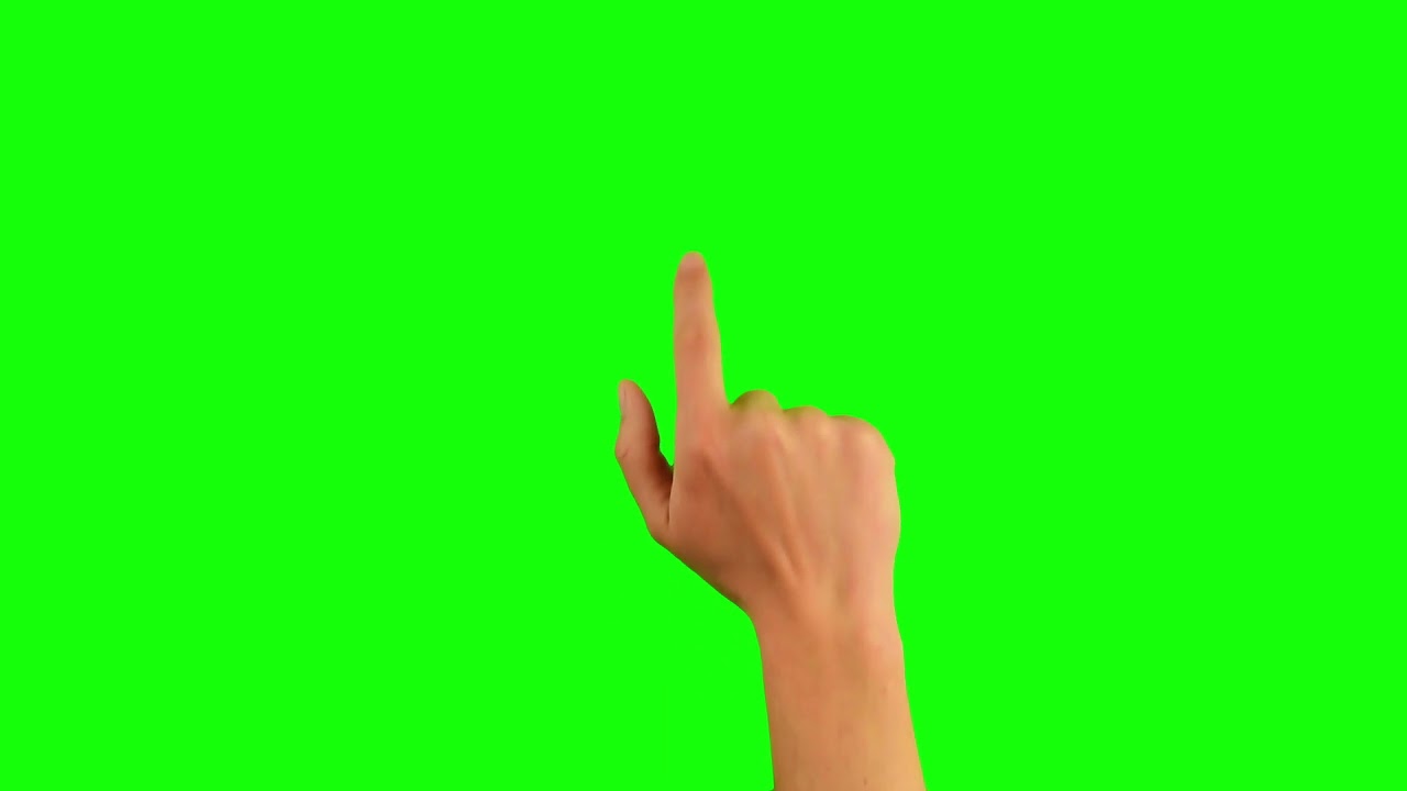 Green Screen | Chroma Key | 20 hand gesture green screen | 4K | HD ...