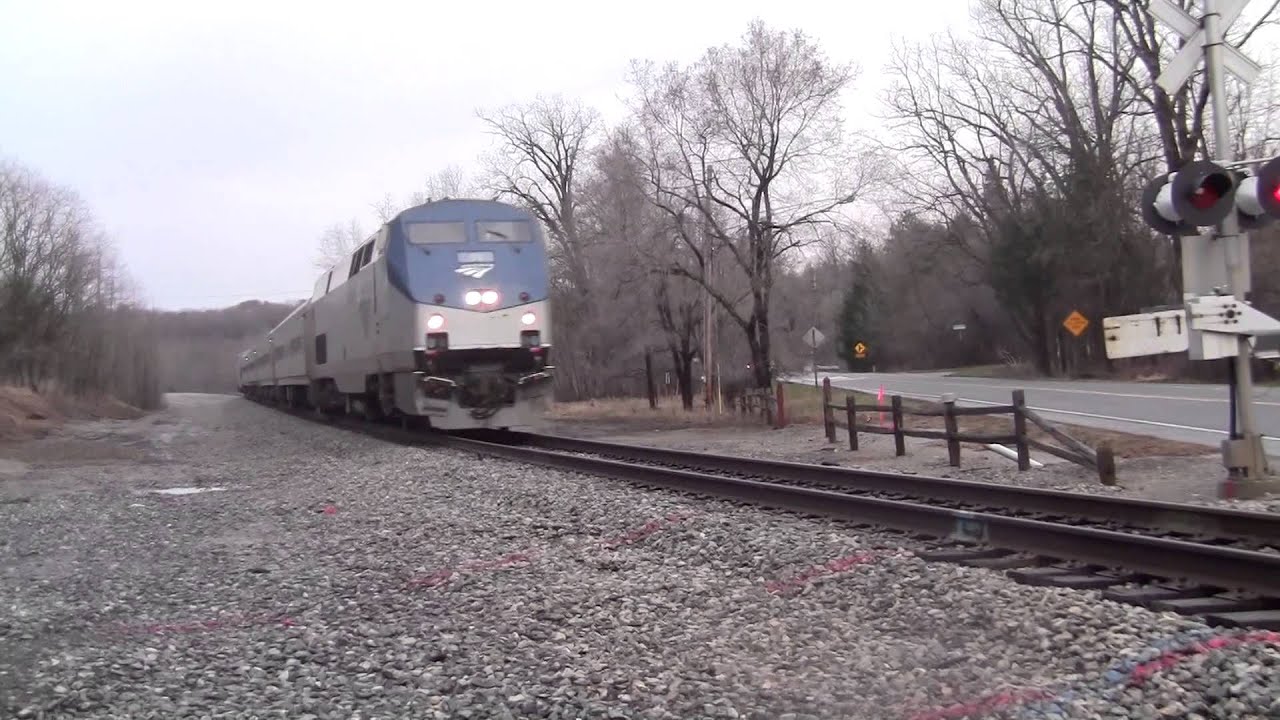 Amtrak Train Almost Hits Deer! 3/24/16 - YouTube