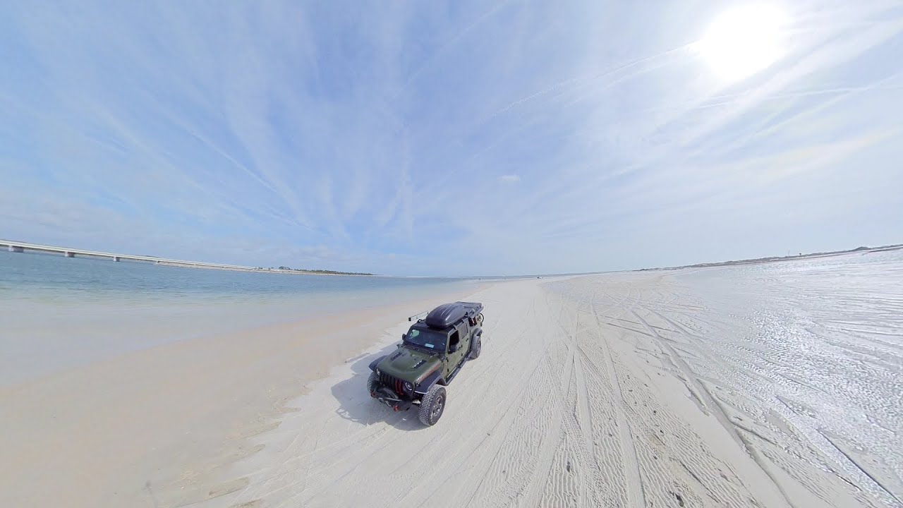 Jeep Gladiator Overlanding at Jacksonville FL beach campground - YouTube