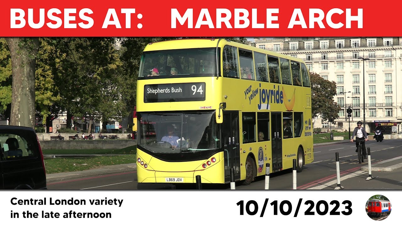 London buses at Marble Arch 10/10/2023 - YouTube