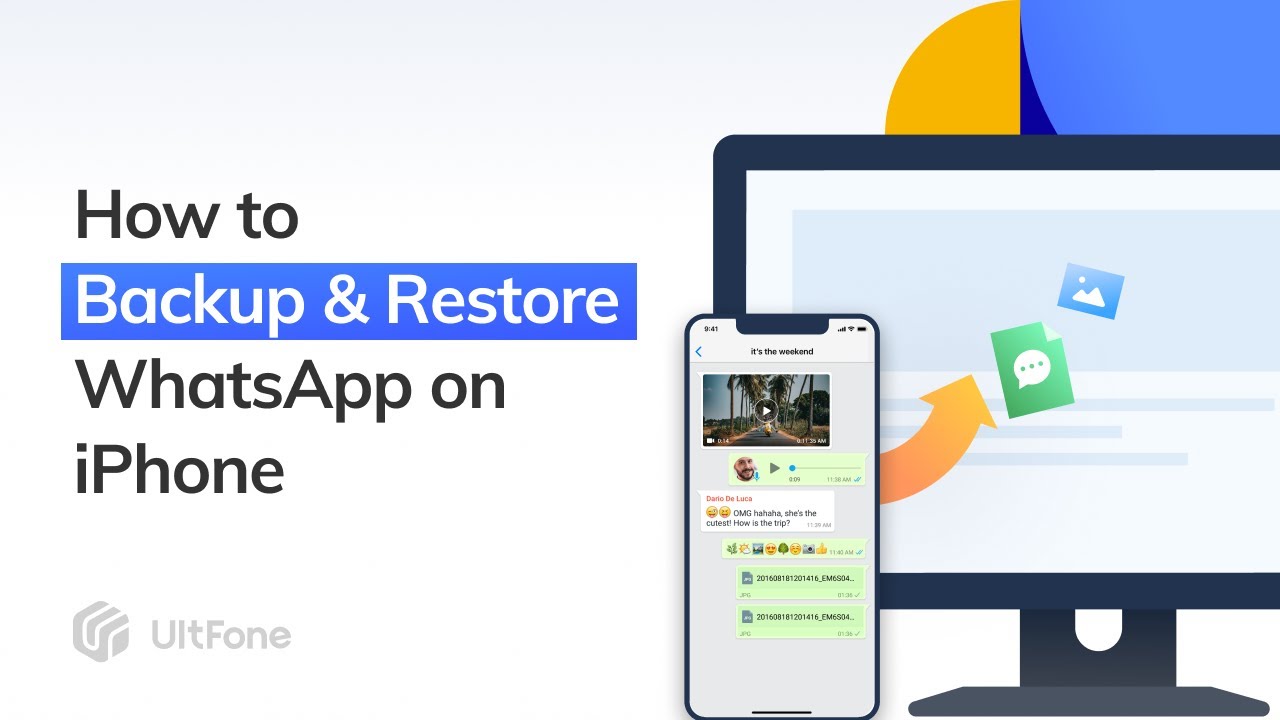 How to Backup & Restore WhatsApp on iPhone [FREE!!!] - YouTube