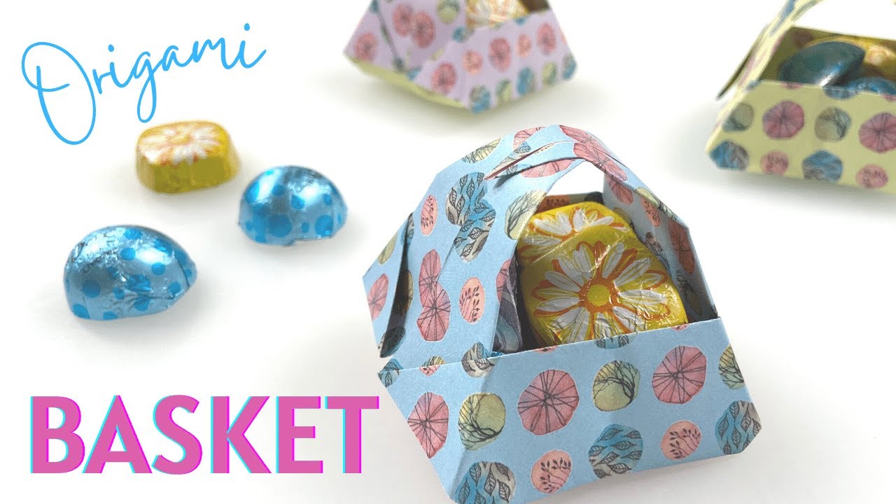 How to Fold an Origami Easter Basket EASY Video - YouTube