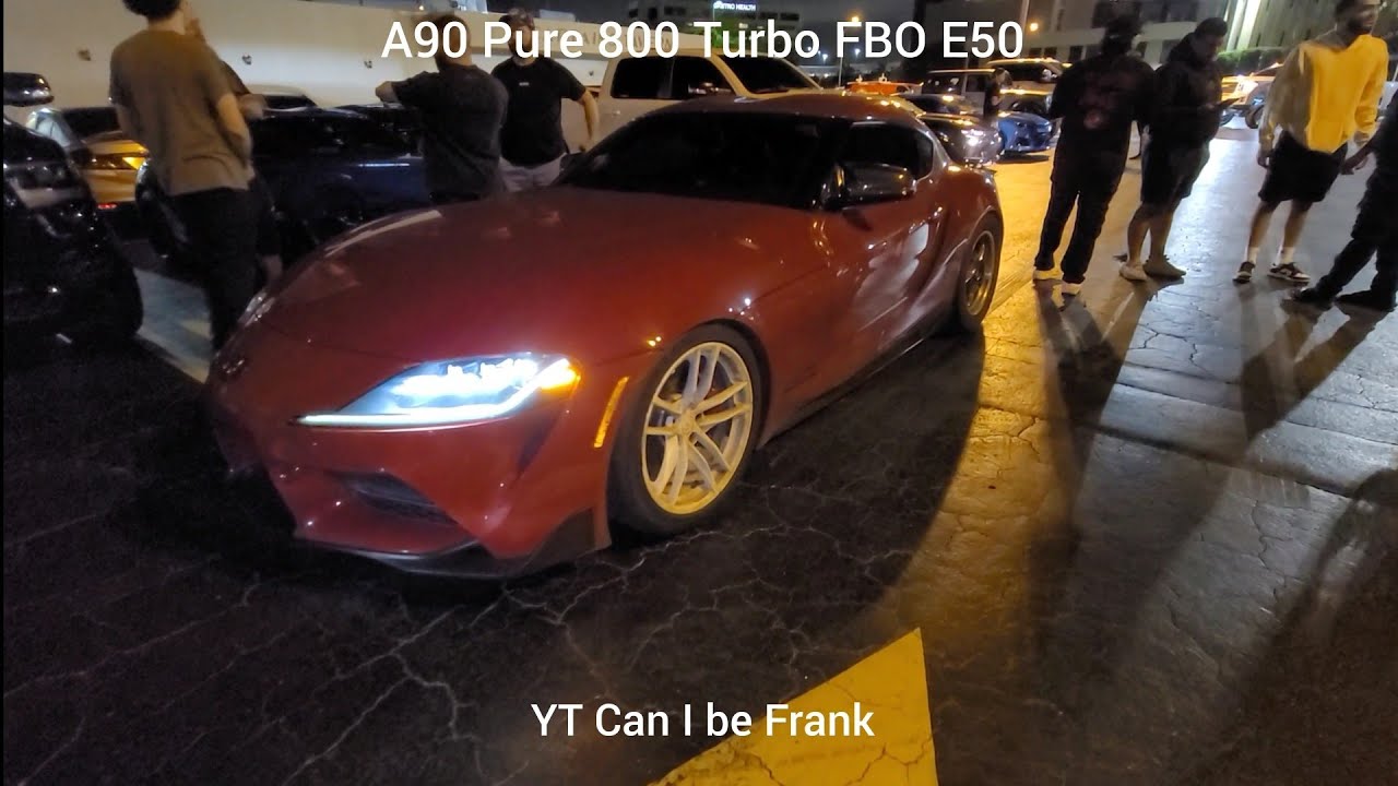 A90 Supra Pure 800 Turbo E50 vs F80 M3 Single Turbo E85 - YouTube