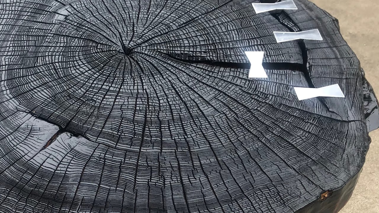 LIVE EDGE table. EPIC FIRE Table Build without EPOXY. - YouTube