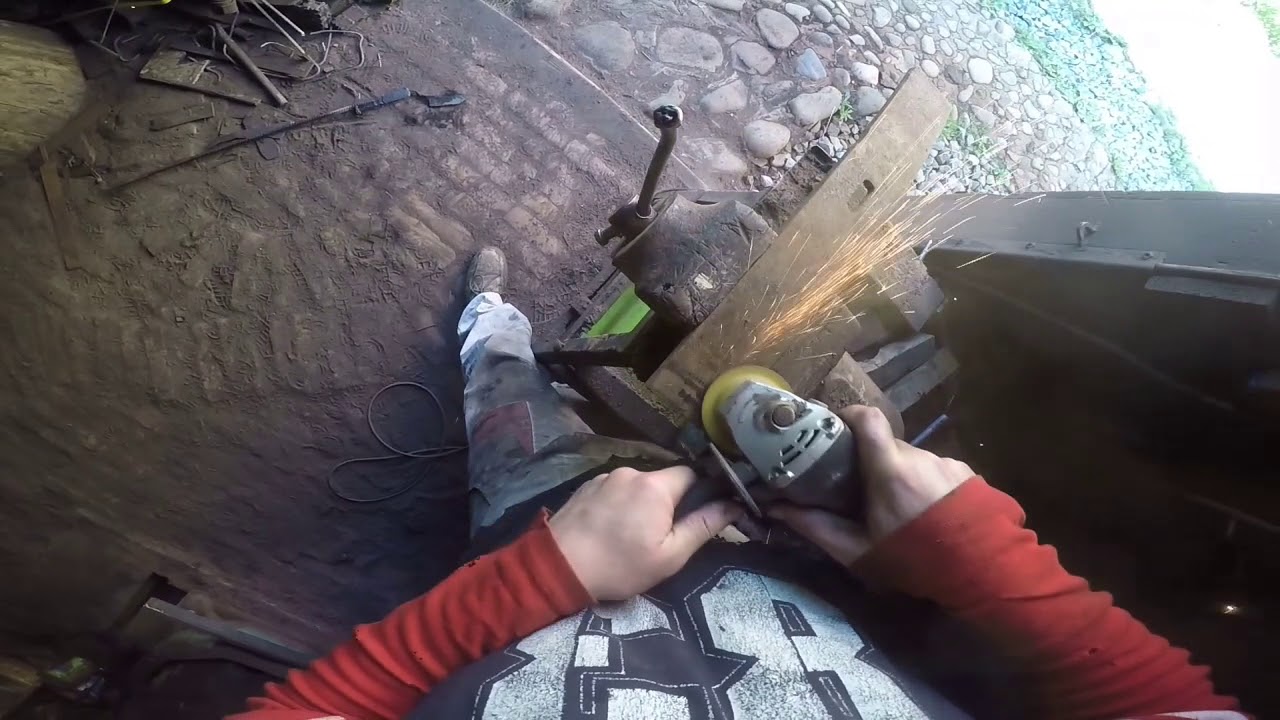 How to forge a steel cable blade part 2/3 - YouTube