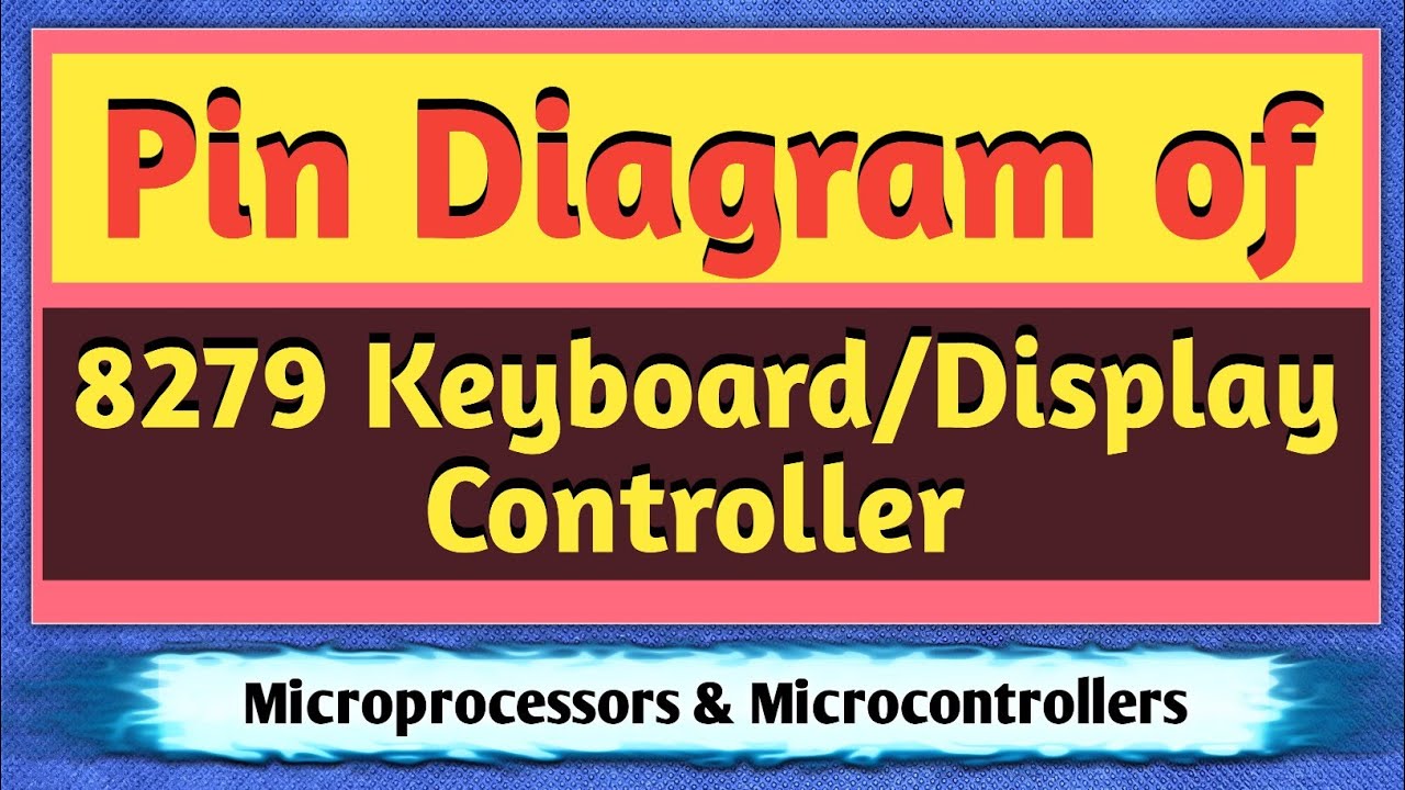 Pin Diagram of 8279 Keyboard/Display Controller | 8279 Keyboard/Display ...