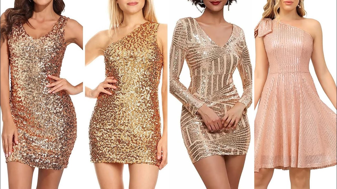 Top 15 Ideas for gold sparkly cocktail dress, Fashion women's cocktail ...