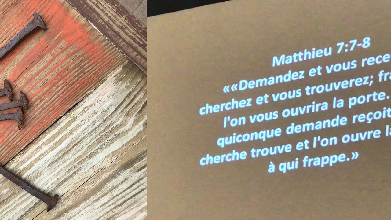 Matthieu 7:7-8 Demandez, et vous recevrez - YouTube