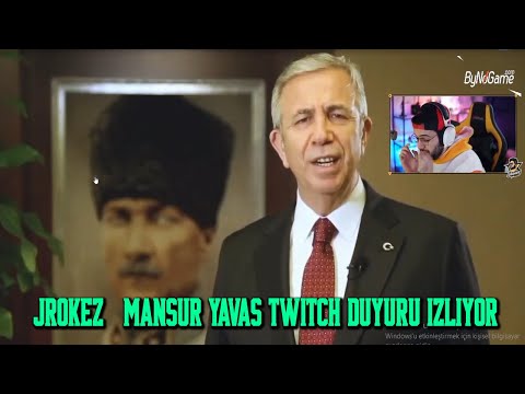 Jrokez - Mansur YAVAŞ'ın Twitch Duyuru Videosunu İzliyor