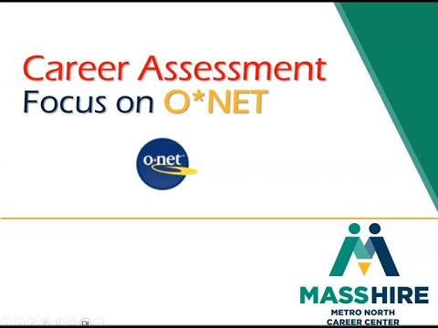 Career Assessment Focus on ONET 2023 - YouTube