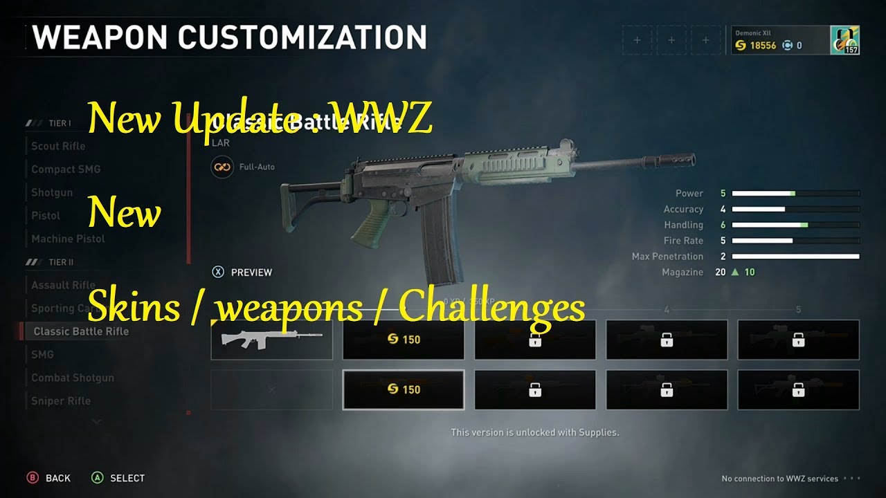 WWZ New Update World war Z New Weapon + Challenges + Skins Clothes ...