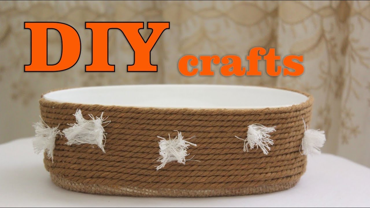 Diy crafts | How to make a basket | Basket making at home | Diy storage ...