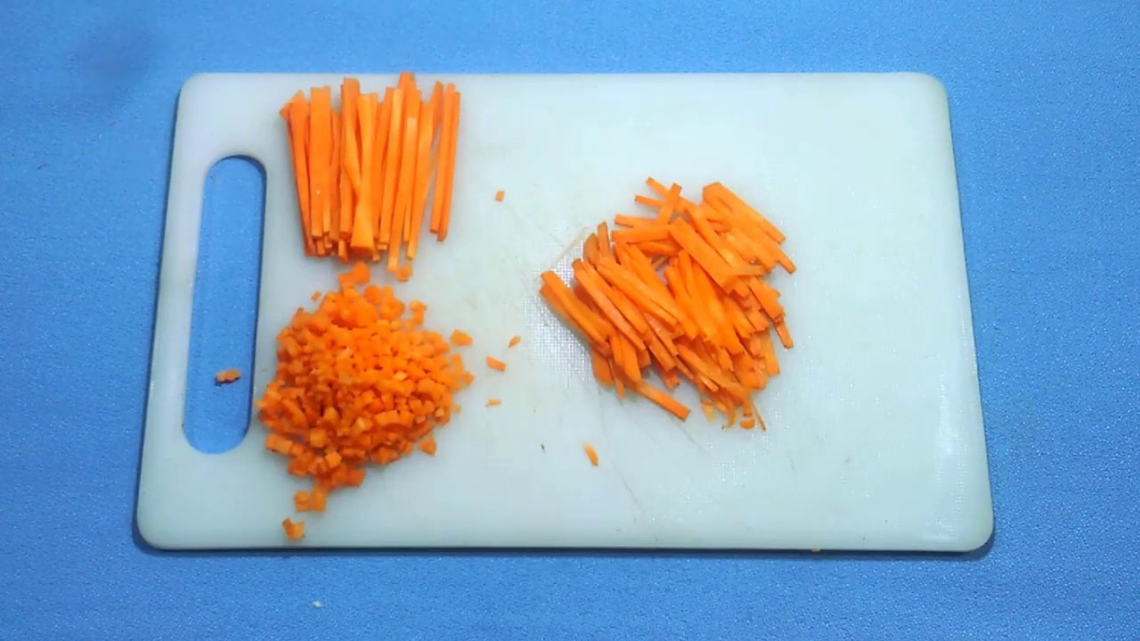 Carrot Cutting | Easy Carrots Chopping - YouTube