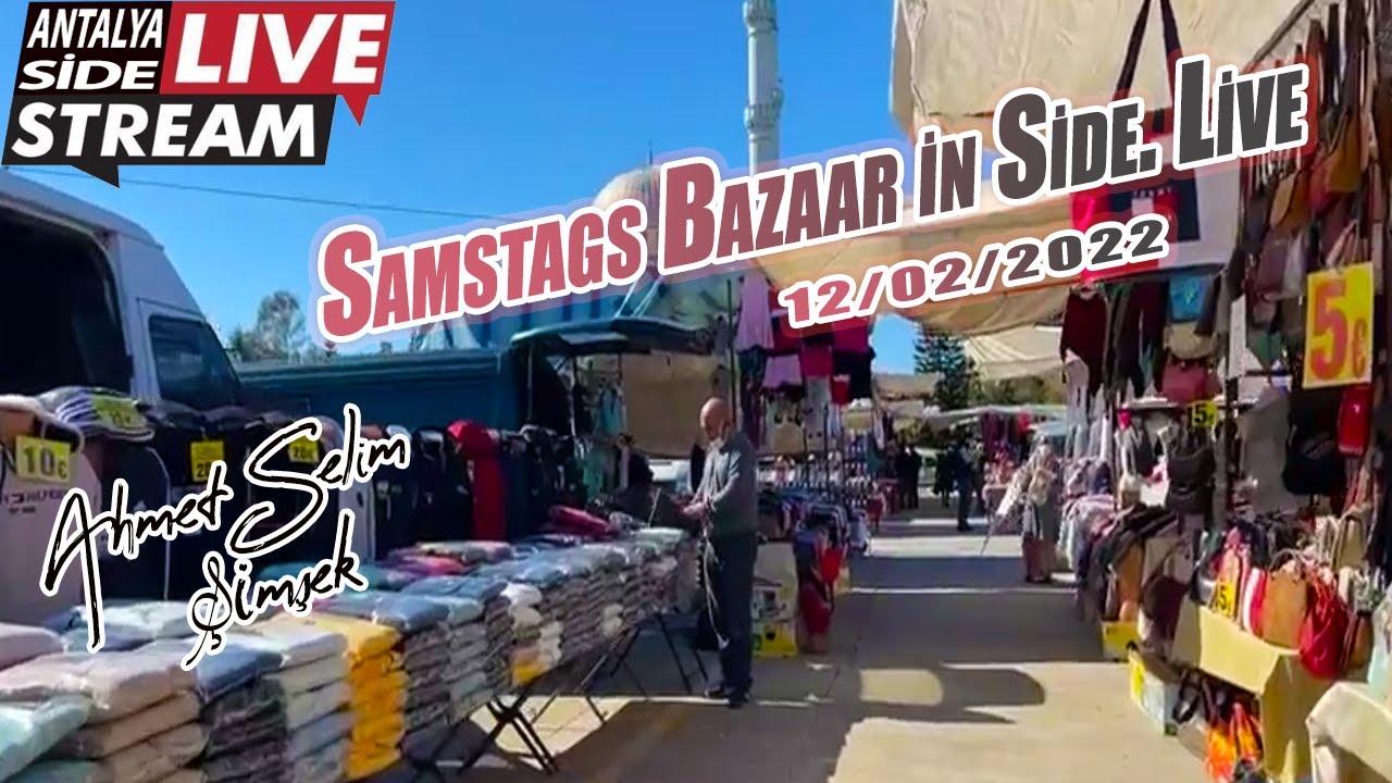Samstags Bazaar in Side. Live - YouTube