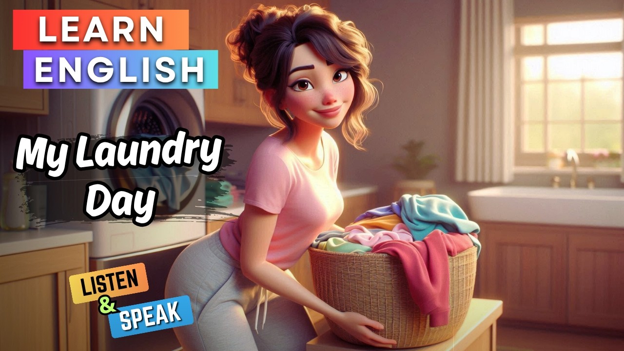 My Laundry Day | Learn English Through Story | Improve English ...