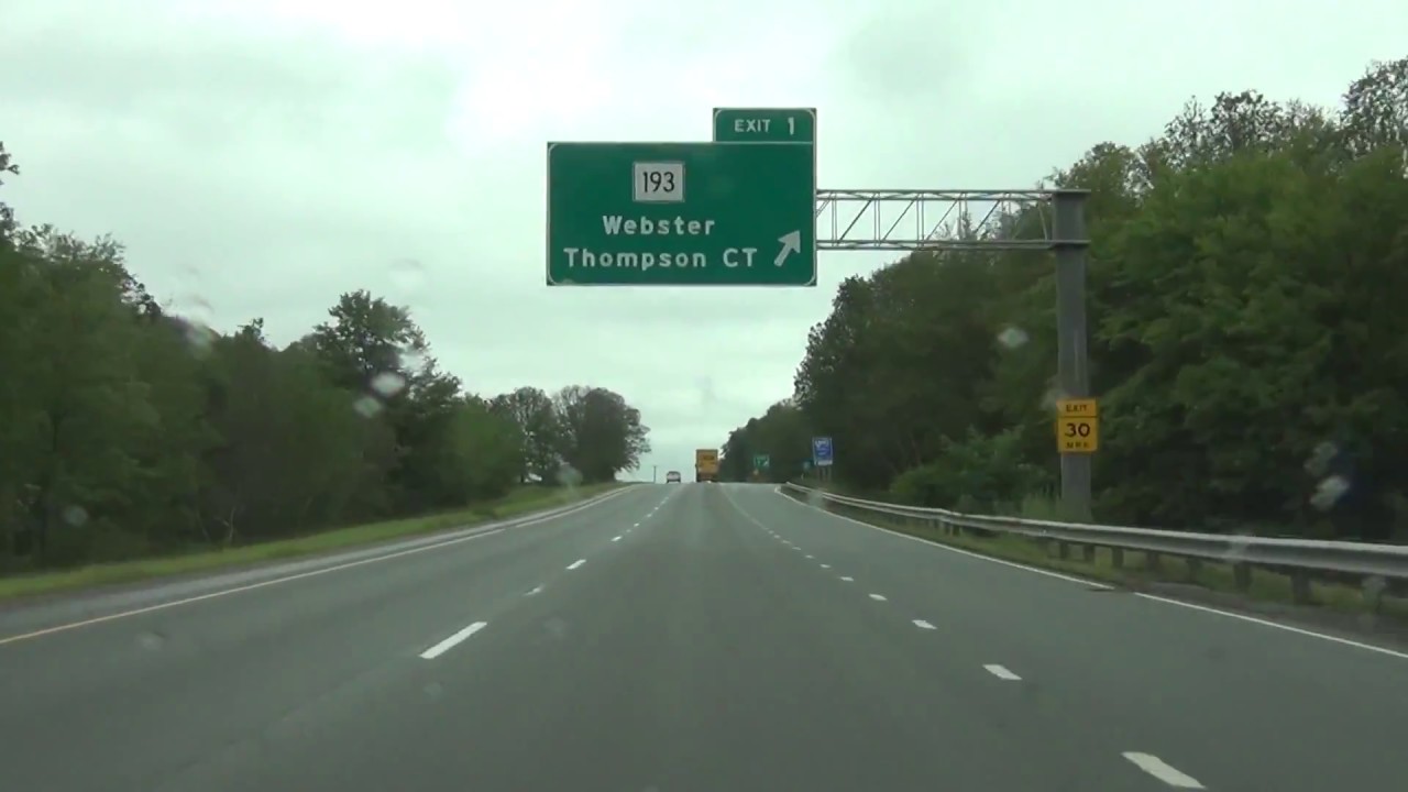 Massachusetts - Interstate 395 North - Mile Marker 0 to 12 (Full Length ...