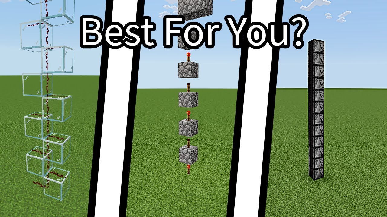 How To Travel Redstone Upwards In Minecraft! - YouTube