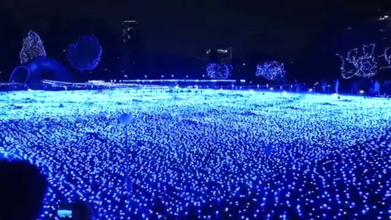 Christmas light show Tokyo - YouTube
