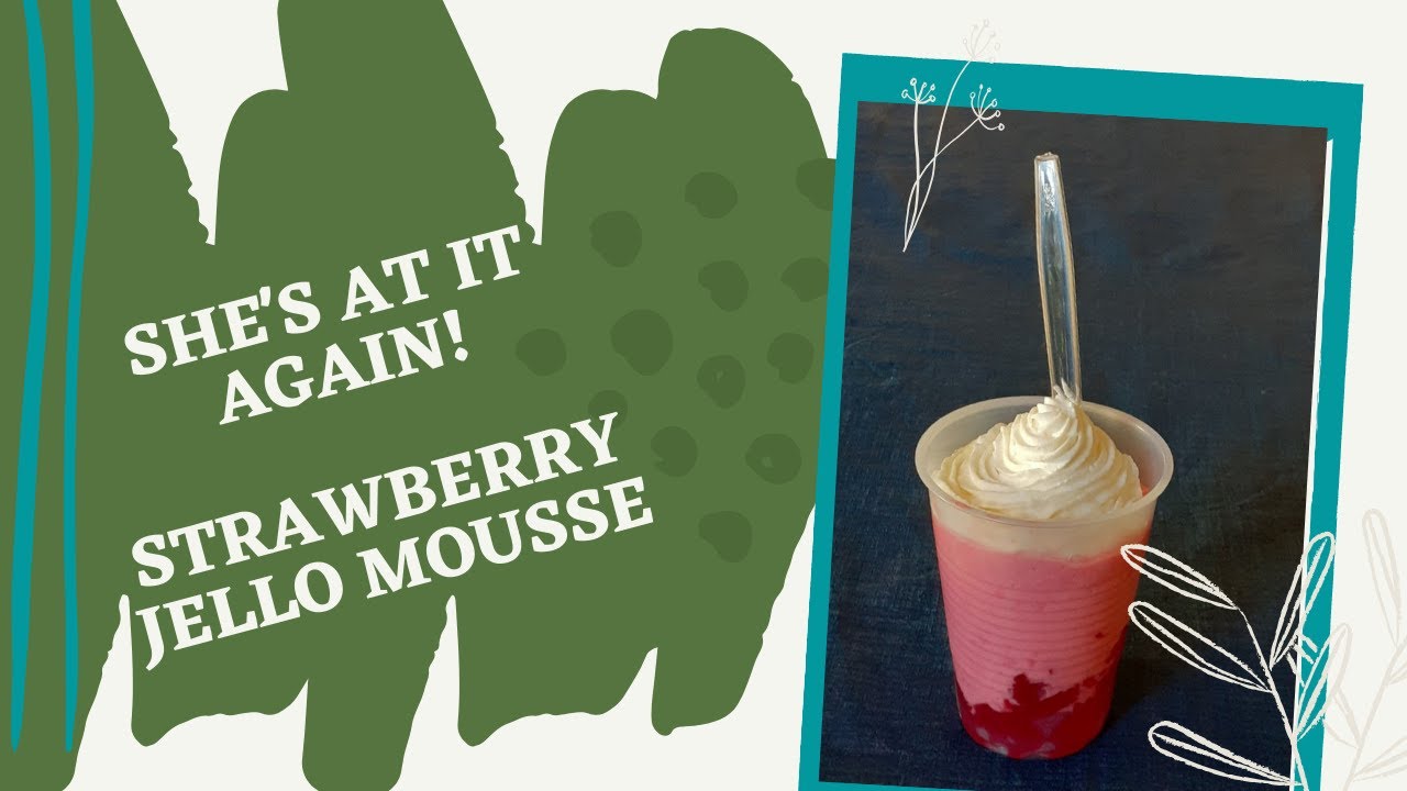 How To Make Easy Strawberry Jello Mousse - YouTube