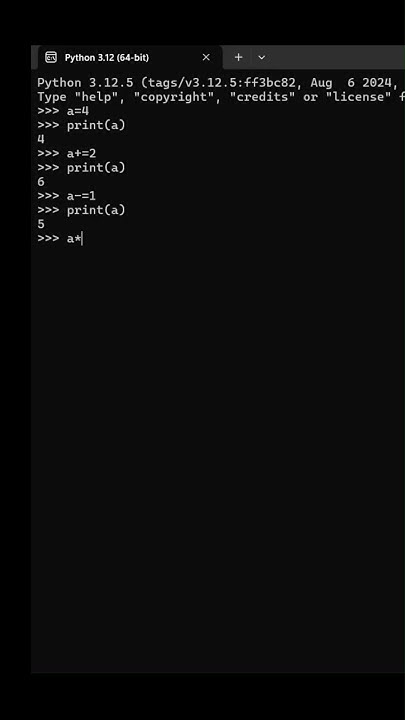 Python Assignment Operator Python3 Pythonprogramming Operators Practical 