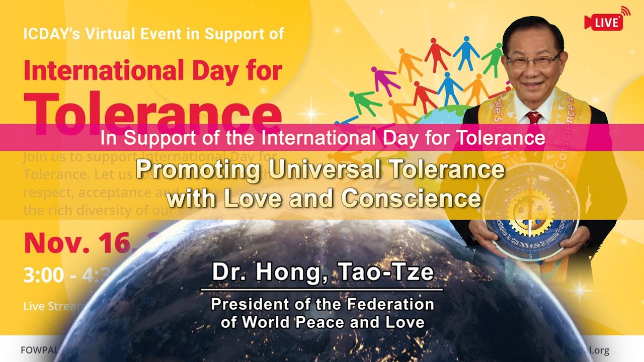 Dr. Hong Speech | International Day of Tolerance | 11-16-2022 - YouTube