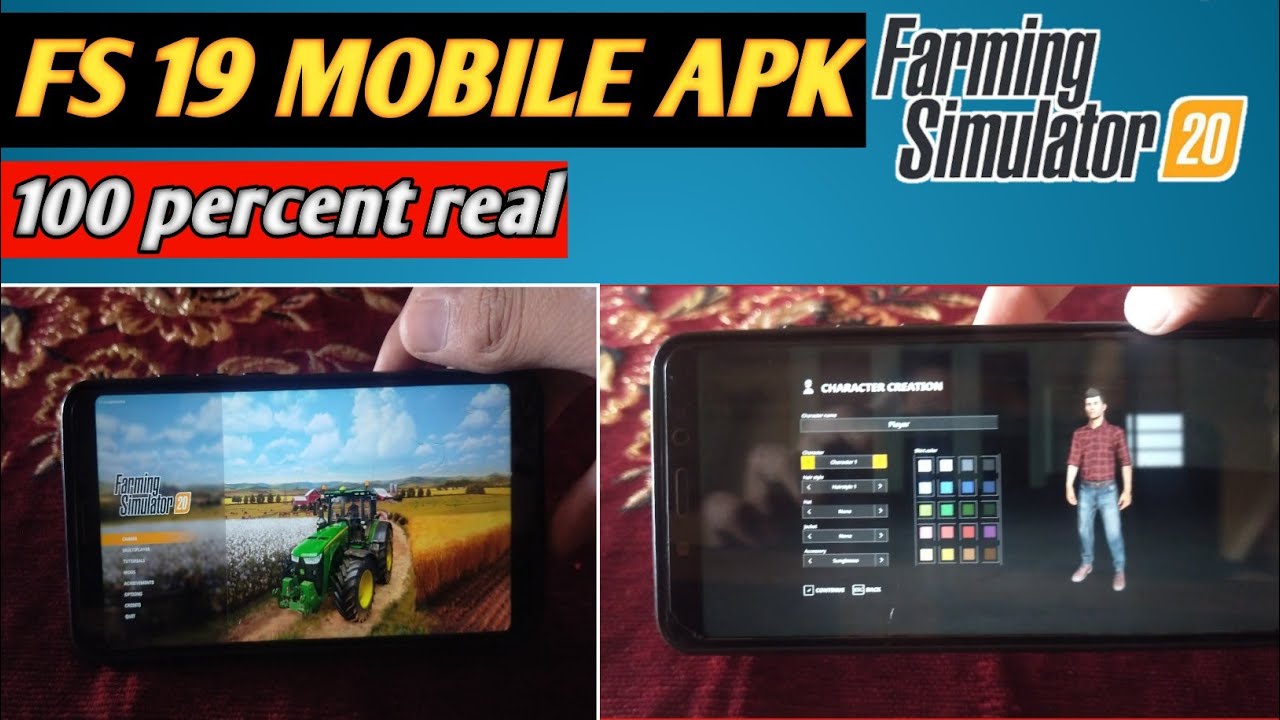 FS 20 mod FS 19 mobile APK 100% real in Android - YouTube