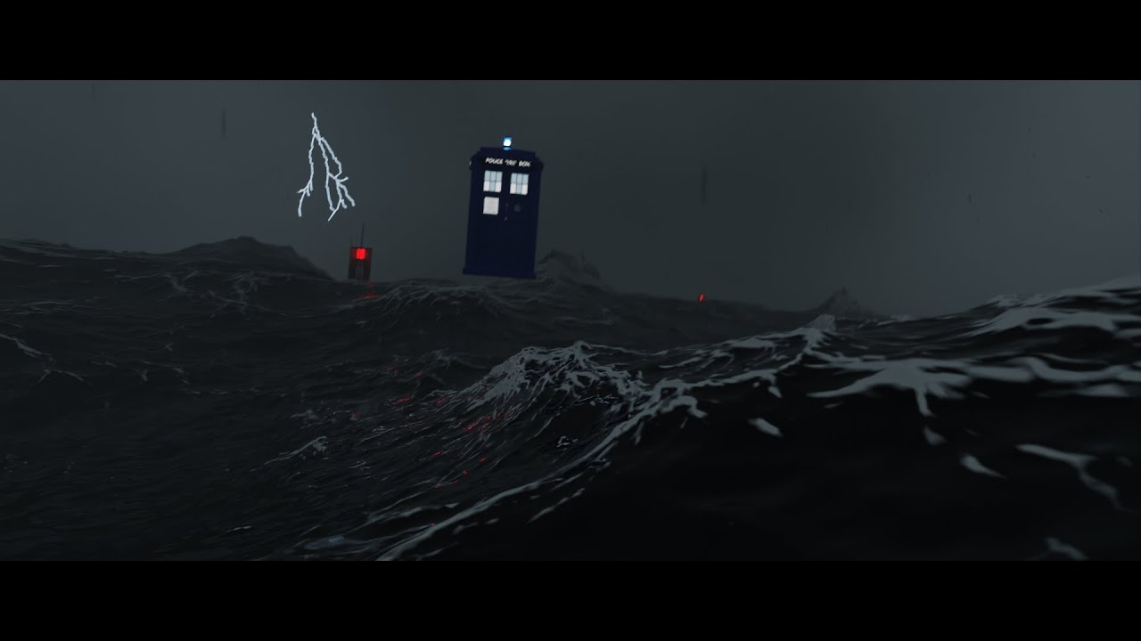 Tardis Ocean Test Animation 2 with lightning - YouTube