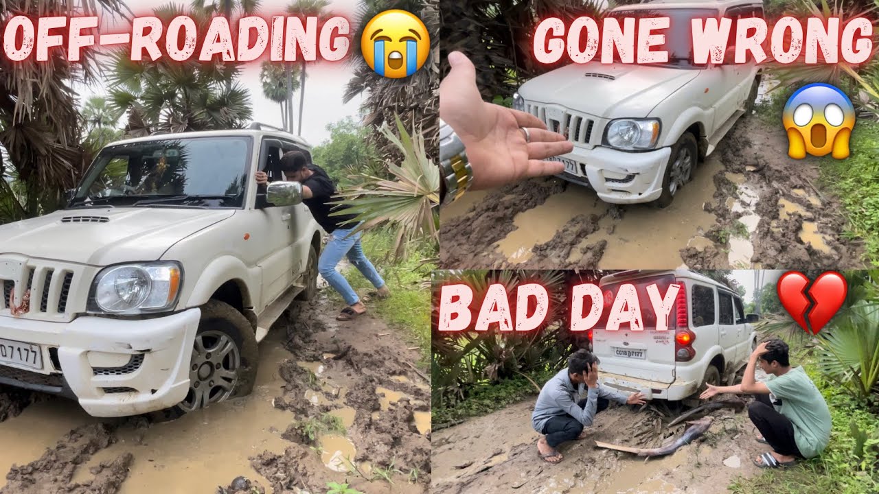 Extreme off-roading with Scorpio 4x2 🔥*Gone wrong* 😭 - YouTube