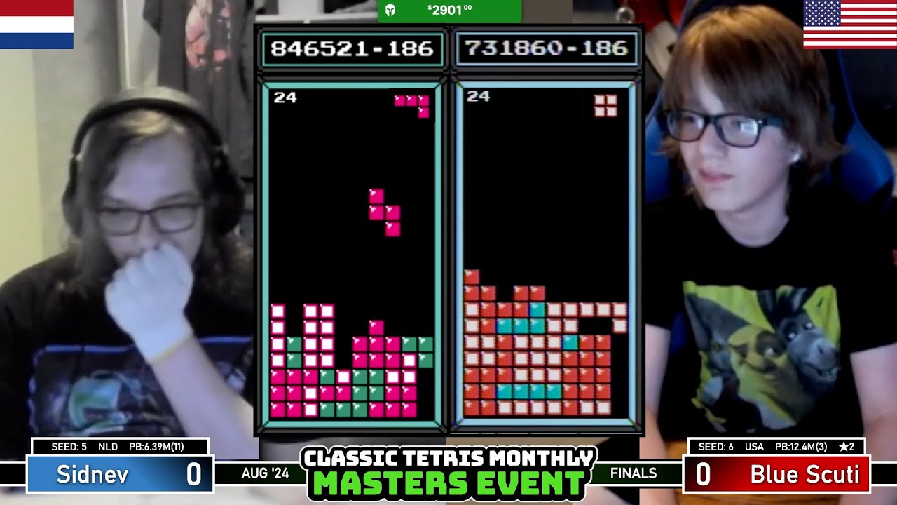 IS THE WAIT FINALLY OVER?? Sidnev, Blue Scuti | FINAL | Classic Tetris ...