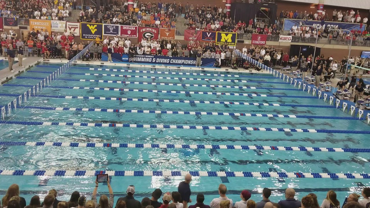 2018 NCAA Women's 100 Back Finals Ally Howe - YouTube