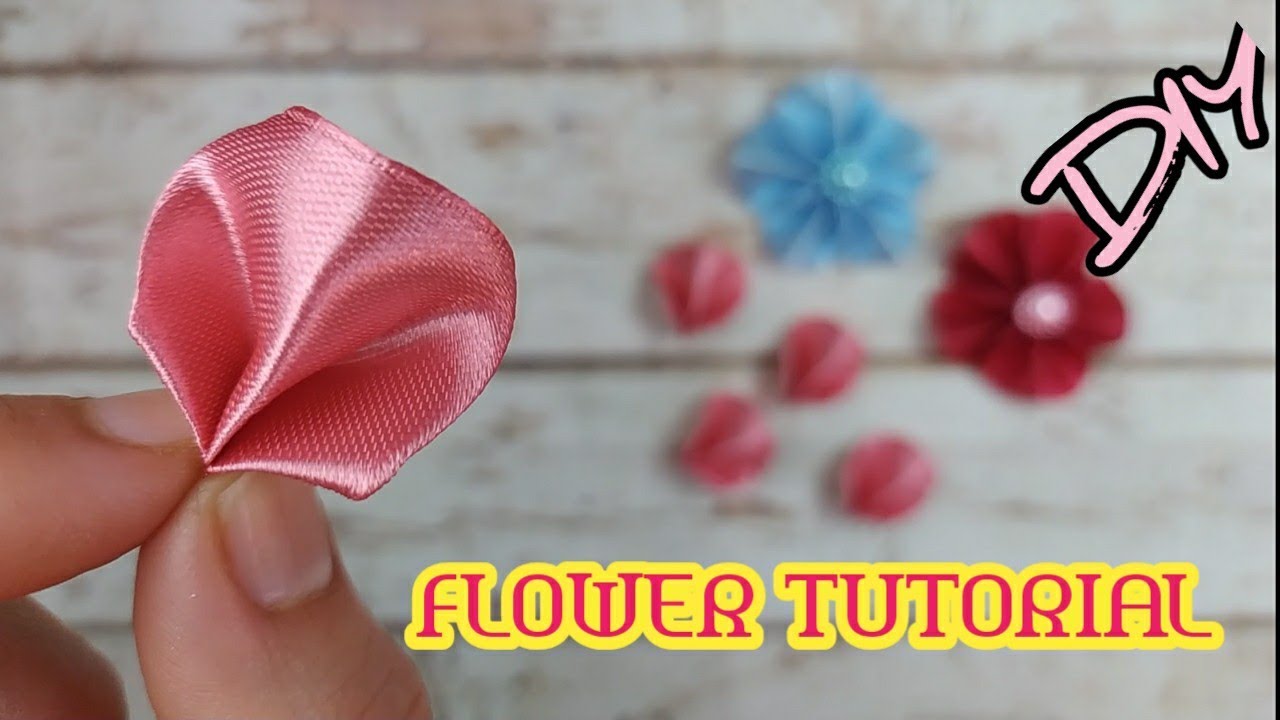 How To Make Satin Ribbon Flower Satin Ribbon Rose Tutorial πΊπΊ Diy