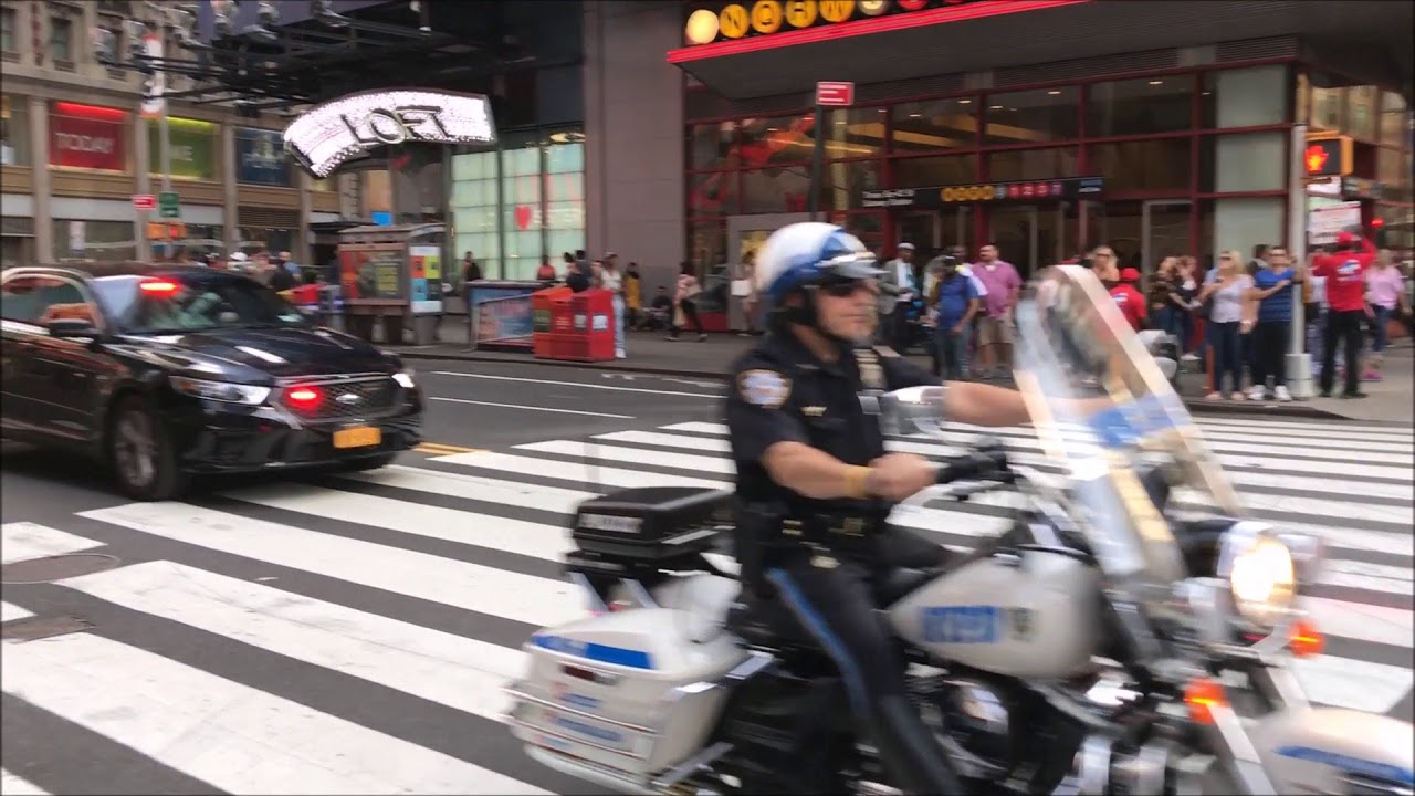 NYPD HERCULES TEAM PATROLLING ON WEST 42ND STREET IN THE TIMES SQUARE ...
