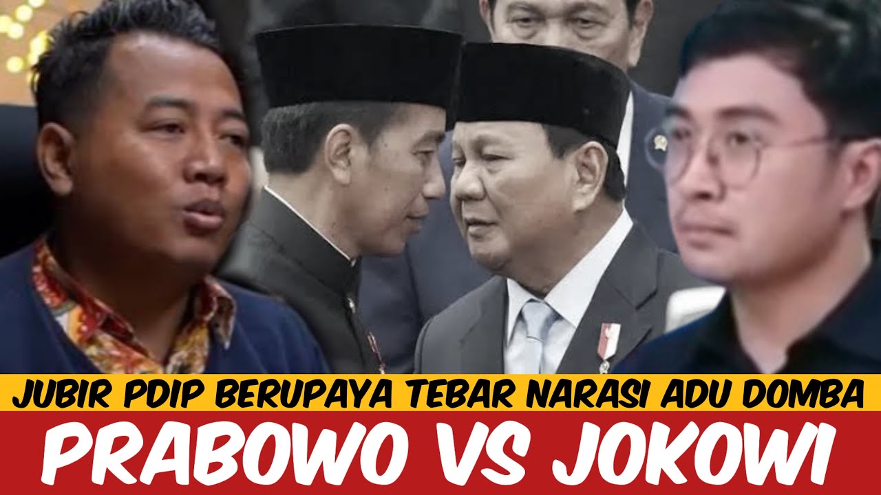 ADI PRAYITNO SKAKMAT NARASI ADU DOMBA JUBIR PDIP ! PRABOWO VS JOKOWI ...