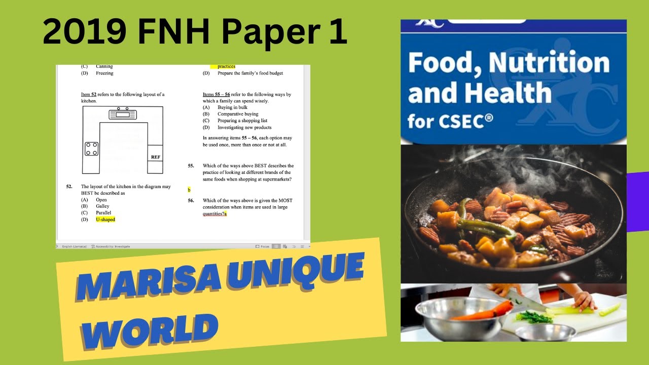 2019 (P1) Food, Nutrition & Health (Past paper) - YouTube