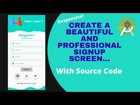 Create beautiful and Professional SignUp Screen in Android Studio ...