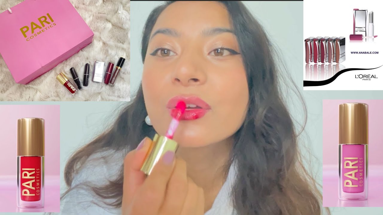 Lipstick unboxing from pari cosmetics, L’Oréal Paris, maybelline ...