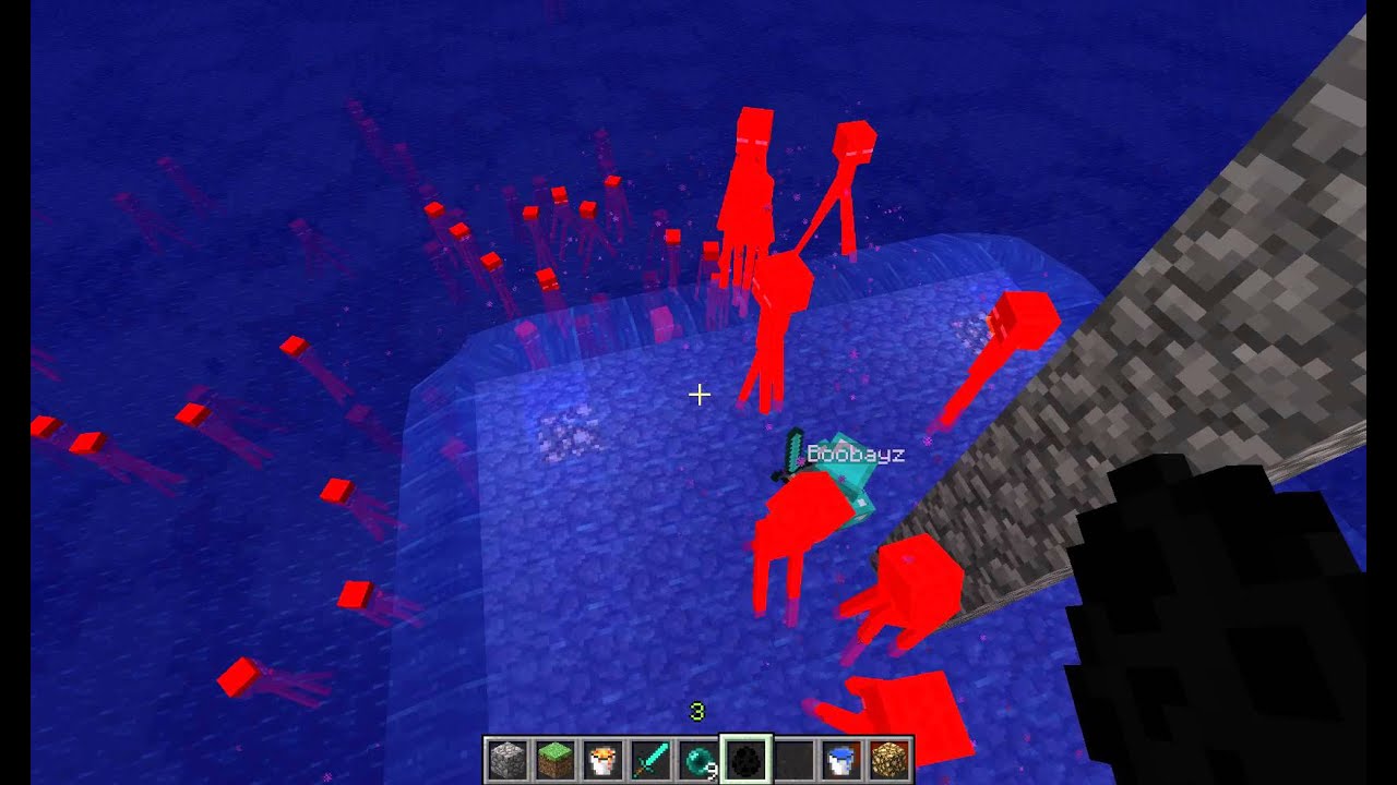 50 Endermen Scream At Once - YouTube