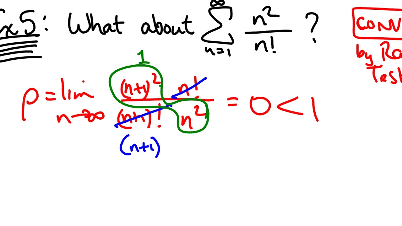 MATH222 Examples - Ratio Test - YouTube