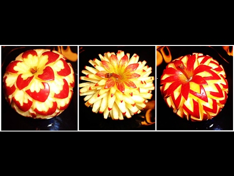3 DELICIOUS LIFE HACKS HOW TO CARVE APPLE BEAUTIFUL - FRUITS CARVING ...