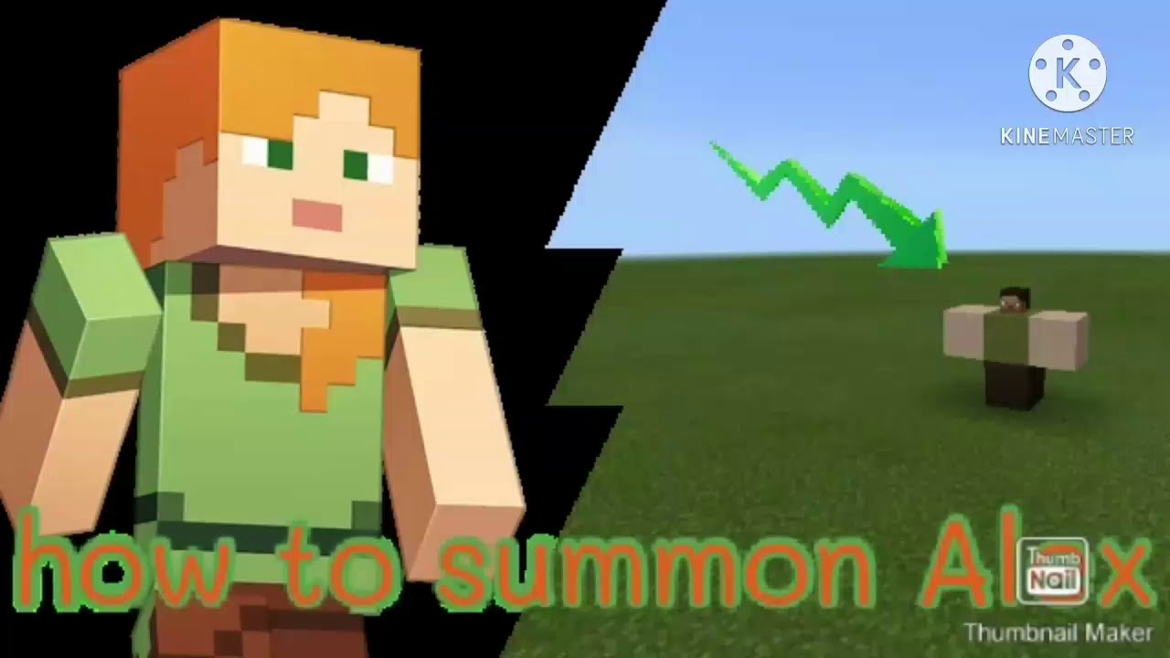 how to summon Alex in minecraft - YouTube