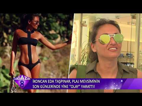 İKONCAN EDA TAŞPINAR PLAJ MEVSİMİNİN SON GÜNLERİNDE OLAY YARATTI