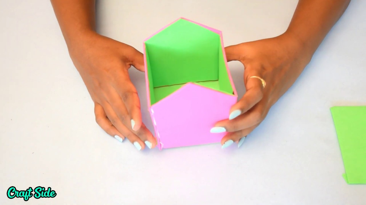 HOW TO MAKE CUTE TRASH BIN FROM CARDBOARD | BEST OUT OF WASTE IDEA ...