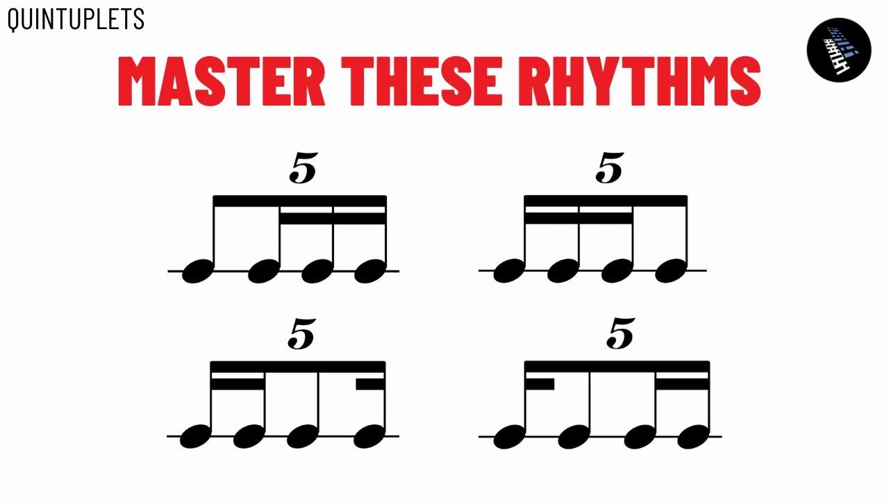 4 Quintuplet Rhythms Made Easy - Rhythm Practice 🎸🎶 - YouTube