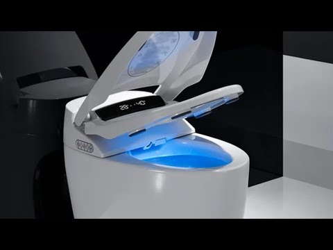 Smart toilet installation, tankless with jet flush - YouTube