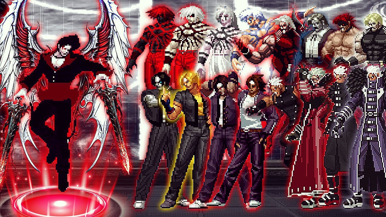  KOF Mugen CHAODARK IORI 2 Vs 16 Ultimate Fighters Team 1 Vs 16
